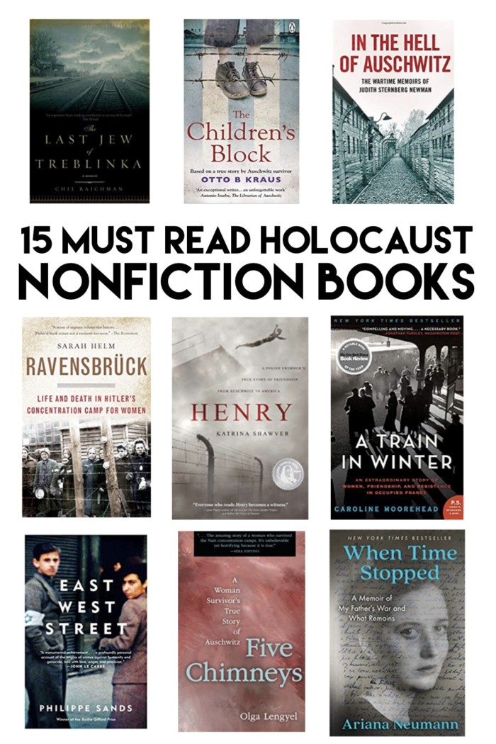 15 Nonfiction WWII Books To Read About the Holocaust - Carry On Bailey